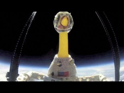 Rubber Chicken Launched into Stratosphere - Camilla SDO Sun NASA - YouTube