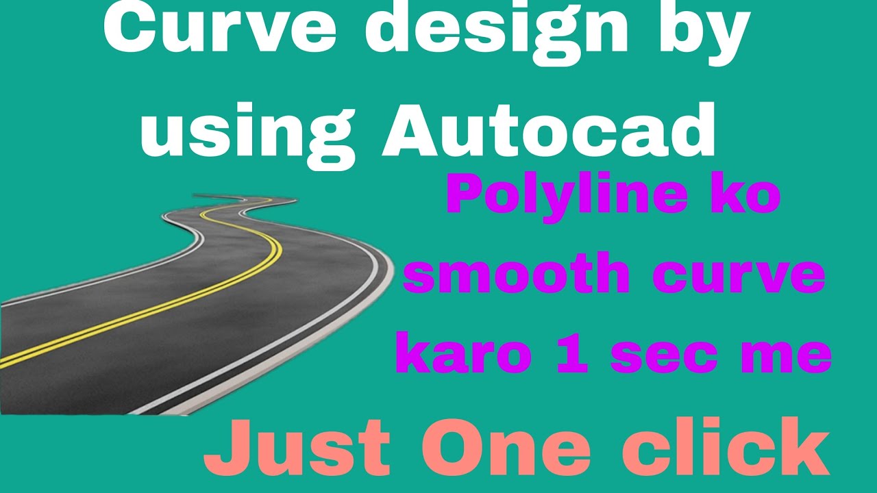How to Create smooth curve by using Autocad//Polyline ko smooth curve ...