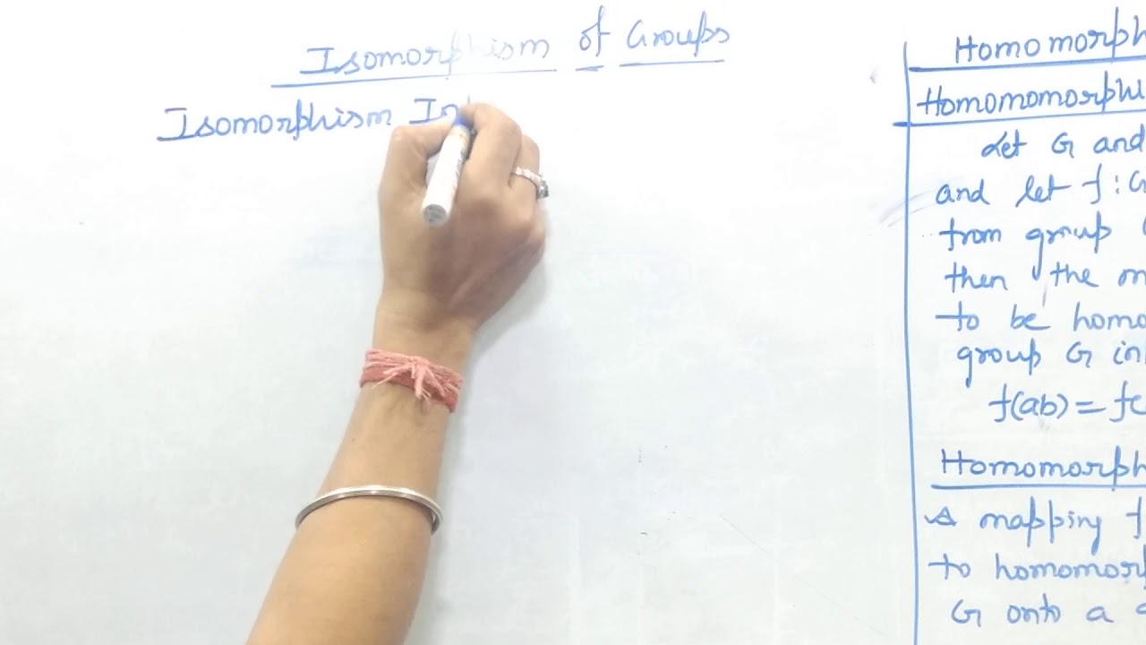 Group theory-what is homomorphism, what is an isomorphism - YouTube