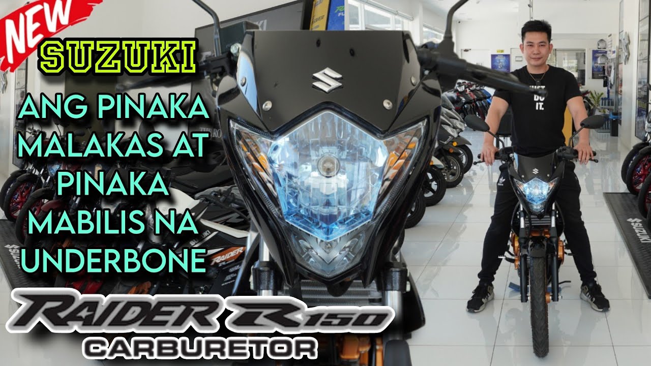SUZUKI RAIDER 150 Carburator Type The Underbone King - YouTube