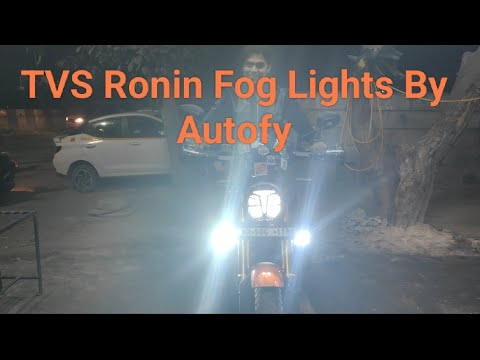 AUTOFY BAR LED FOG LIGHTS | TVS RONIN | FULL INSTALLATION SETUP VIDEO ...