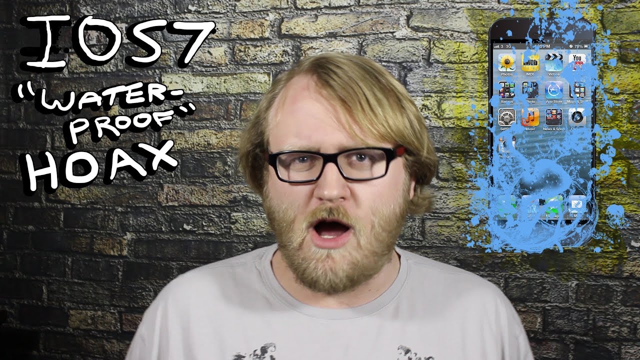 STUPIDITY ALERT: IOS 7 Waterproof Hoax - YouTube