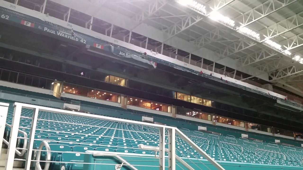 Joe Robbie Hard Rock Stadium Empty Sept. 11, 2016 - YouTube