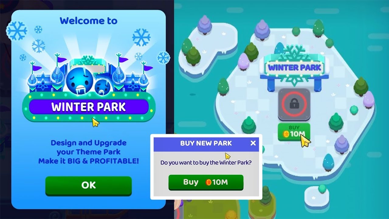 MEMBUKA TAMAN BARU SEHARGA 10M WINTER PARK Overcrowded Theme Park ...