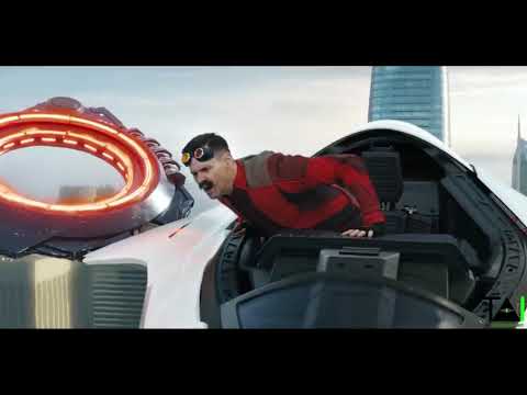 Sonic pushes someone off a building