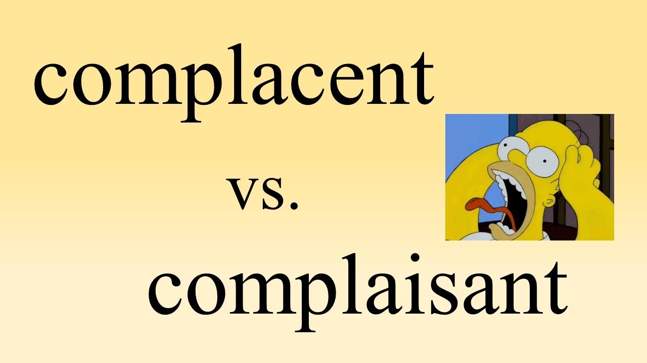 complacent / complaisant 두단어가 헷갈려서 안외워진다면 이 영상을 보세요!! - YouTube