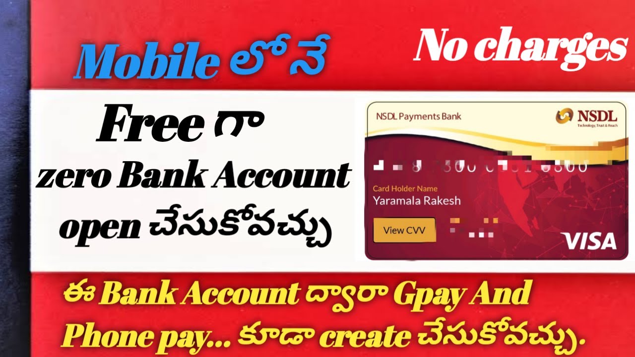 How to open zero bank account in mobile||Open Bank account with in 5 ...