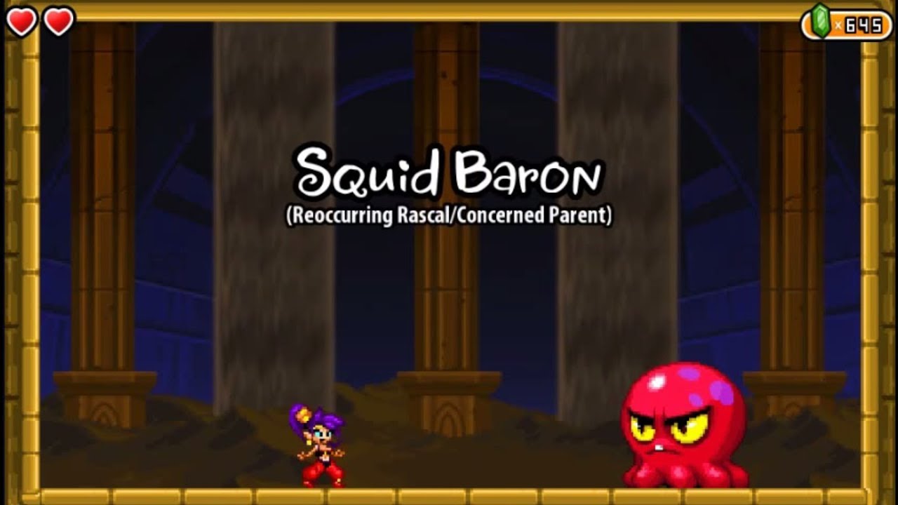 Shantae and the Pirate's Curse (4-4) - [BOSS] Squid Baron【中字(c)】 - YouTube