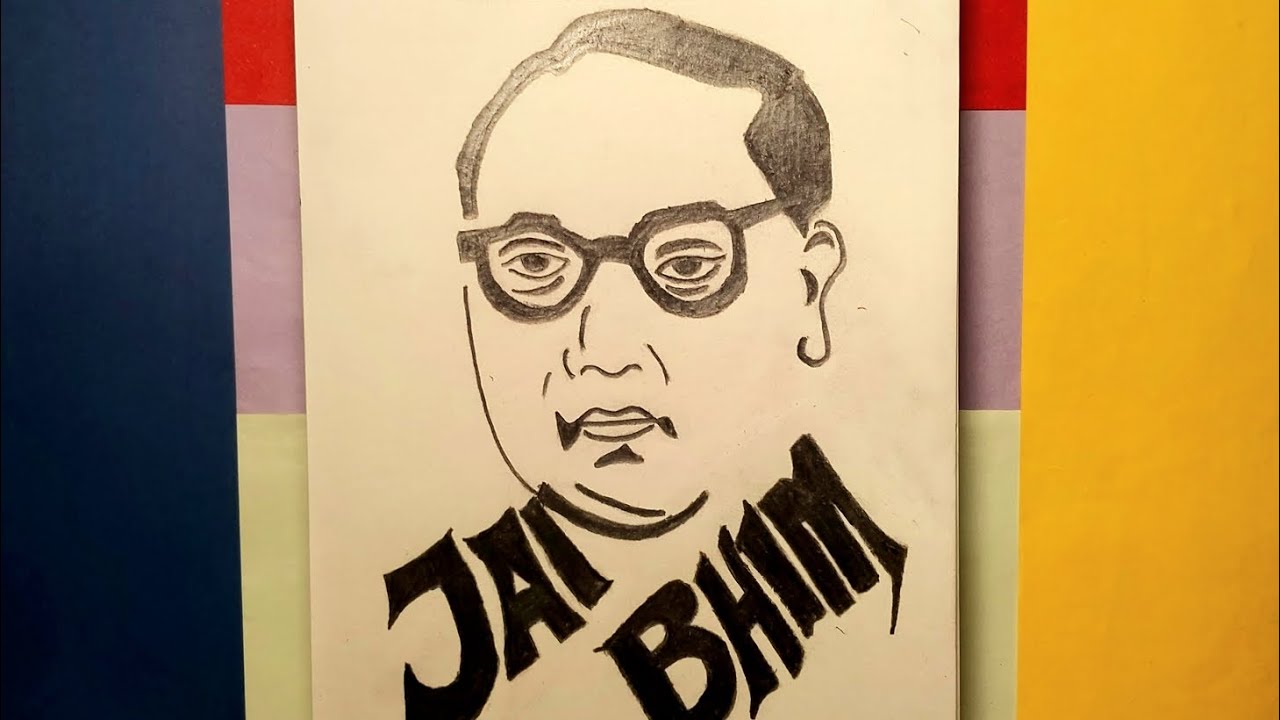 Dr Bhim Rao drawing || Easy drawing for beginner's || Riaryan Art - YouTube