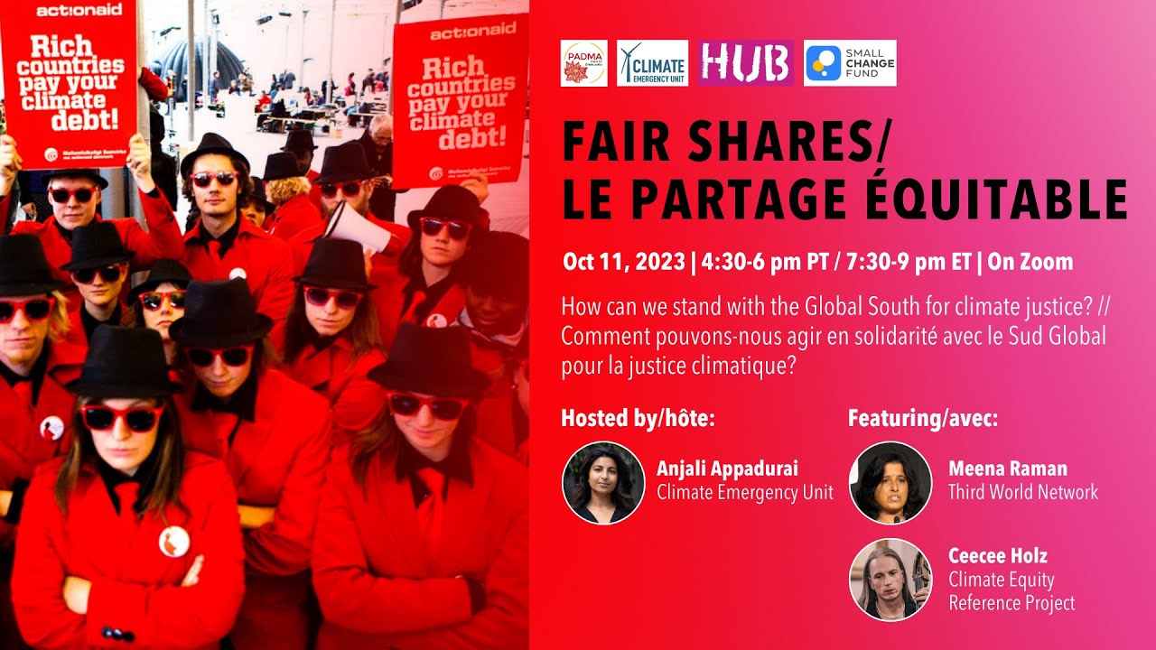 Fair Shares webinar with Anjali Appadurai, Meena Raman and Ceecee Holz - YouTube