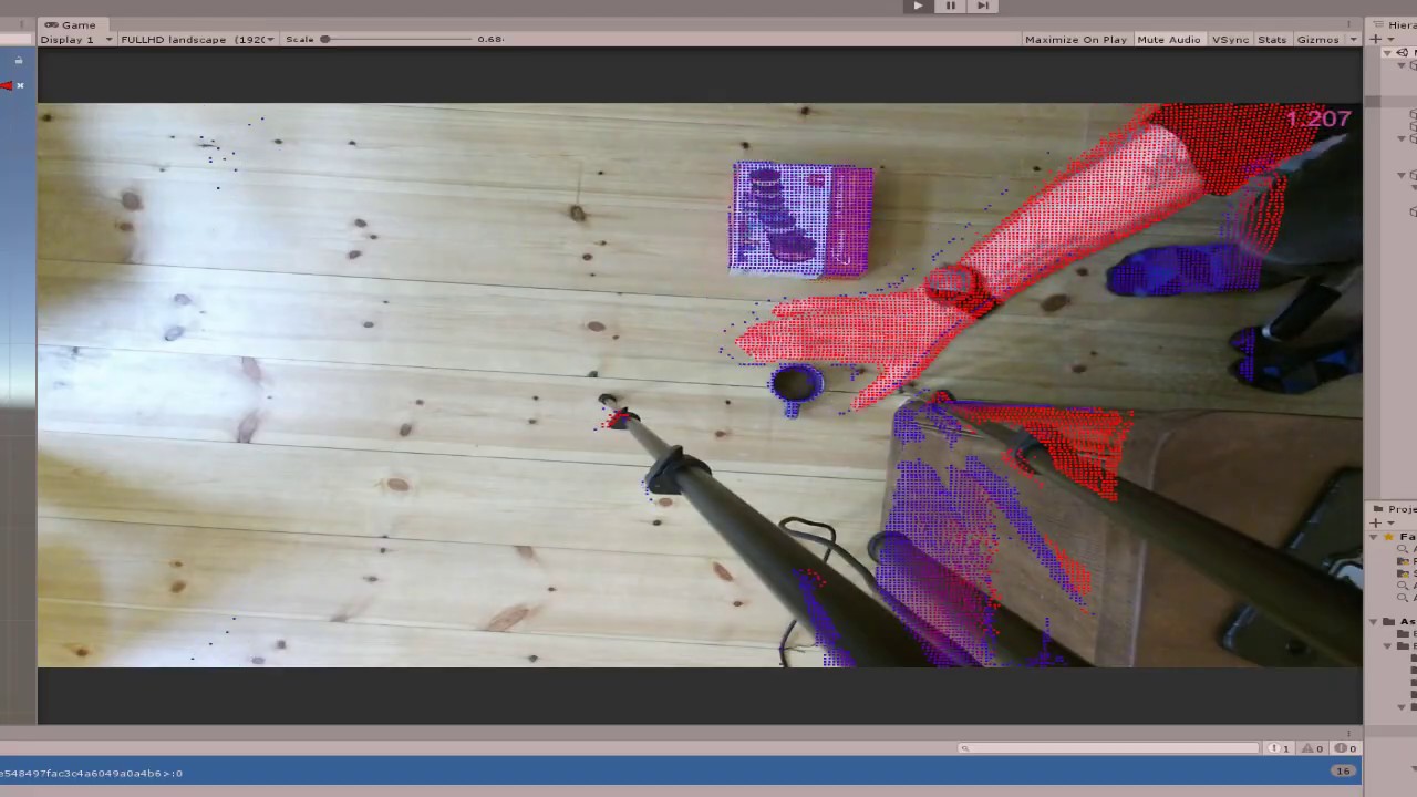 Pointcloud with Unity and Kinect v2 - YouTube