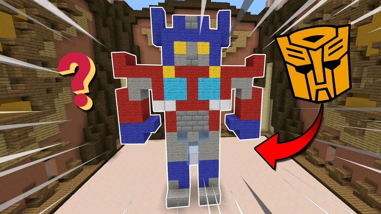 🔥!HAGO TRANSFORMER EN MINECRAFT!🔥 (Megatron en rojo y azul) BUILD ...