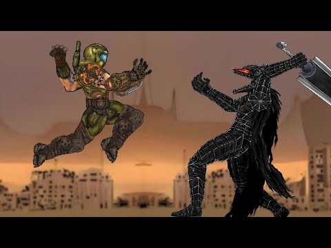 (dc2) doom slayer vs berserk armor - YouTube