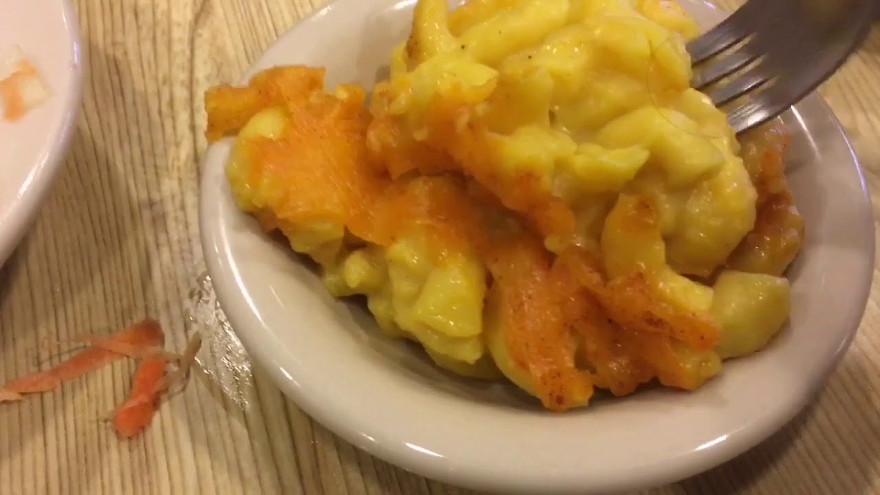 Piccadilly Cafeteria Mac and Cheese up close - YouTube