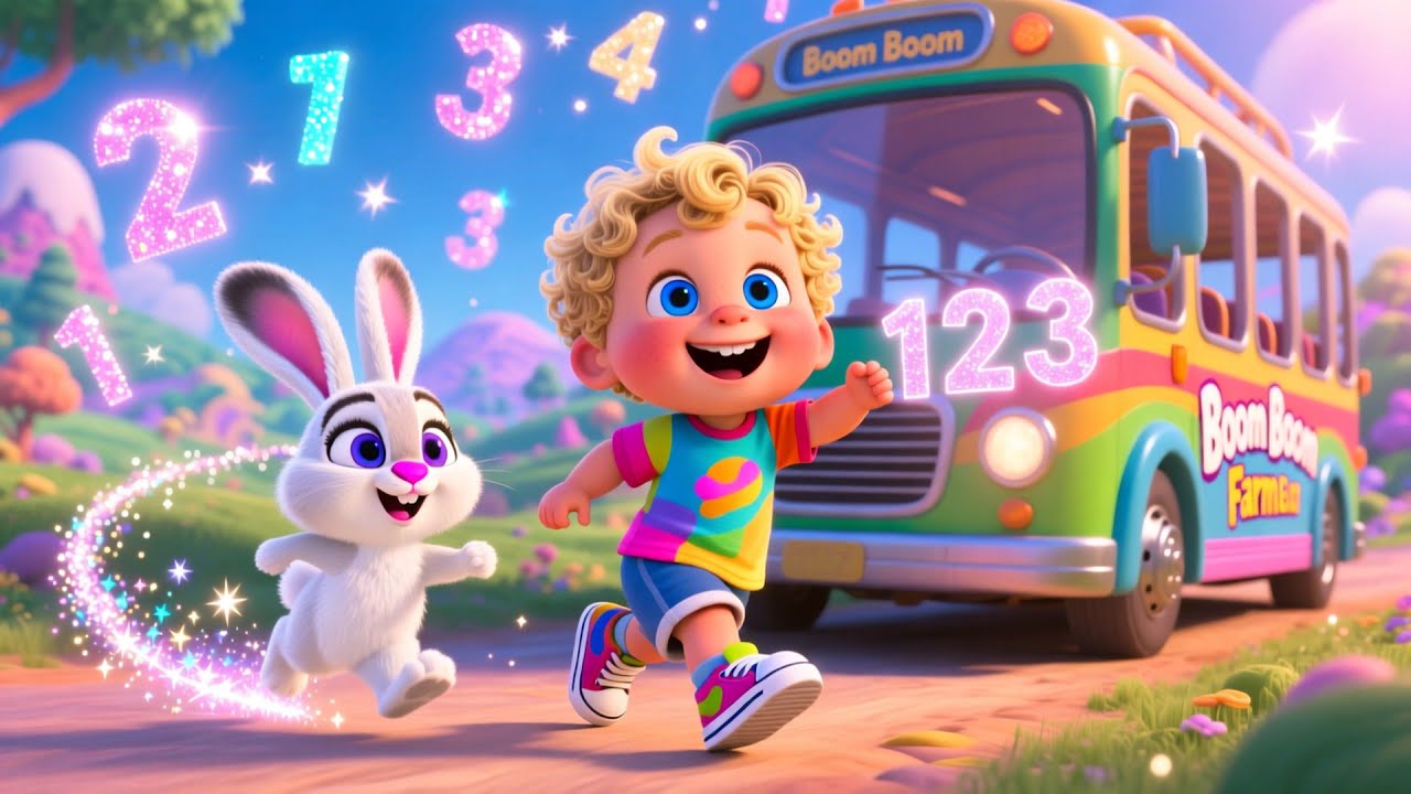 Boom Boom Farm Bus Ride 🚜🚌 Fun Farm Song for Kids | Explore the Farm ...