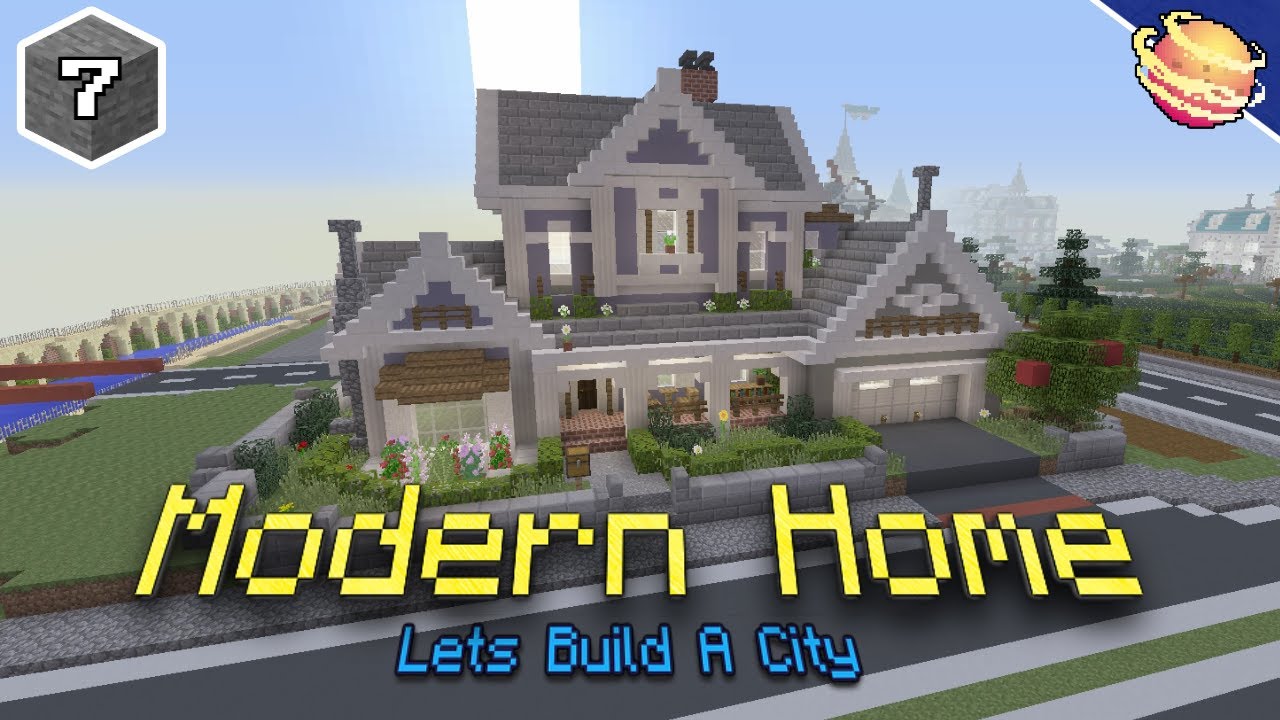 Minecraft How to Build A City | Modern House (7) - YouTube