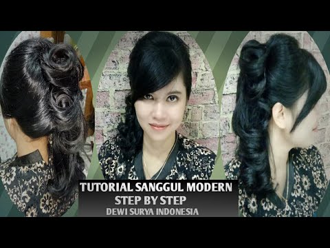 Cara Buat Sanggul Modern untuk Pemula - YouTube