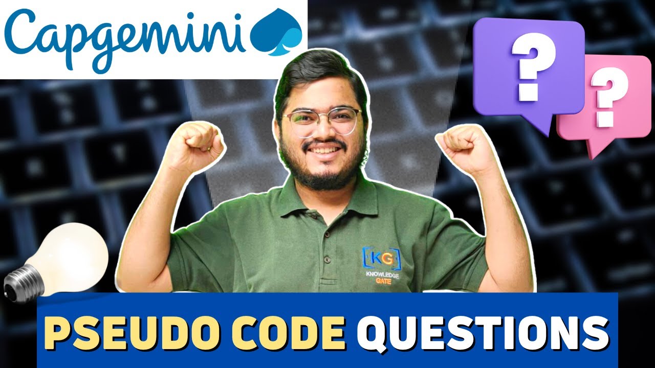 Capgemini Psuedo Code Questions Part 2 Youtube