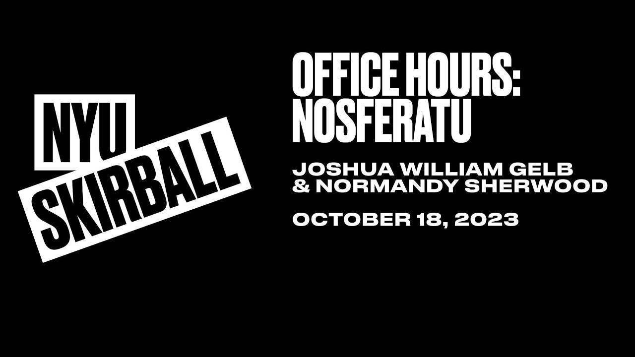 Office Hours: Nosferatu - YouTube