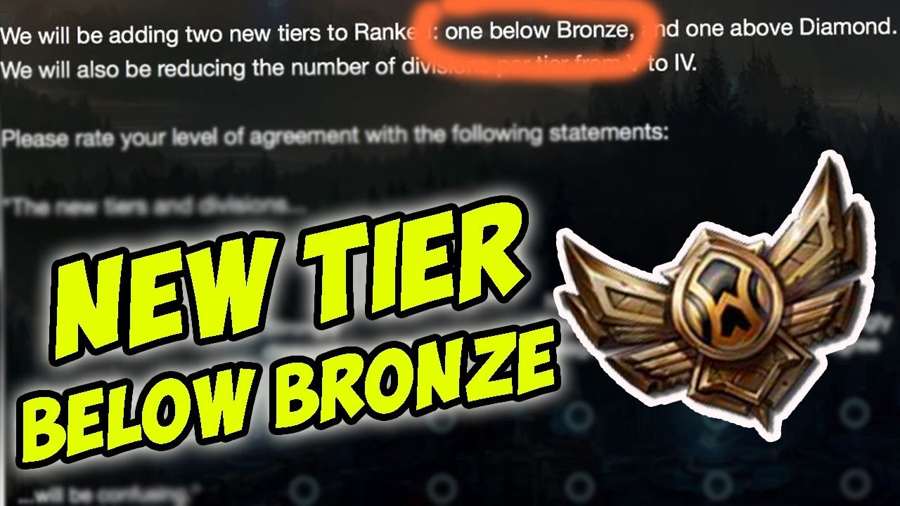 NEW TIER BELOW BRONZE IS COMING (**this video shows why 👍)- Bronze ...