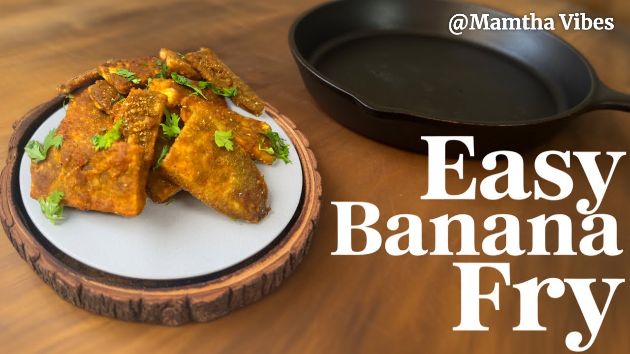 How to Make Raw Banana Fry at Home | Vazhakkai fry | Balekai fry | Easy ...