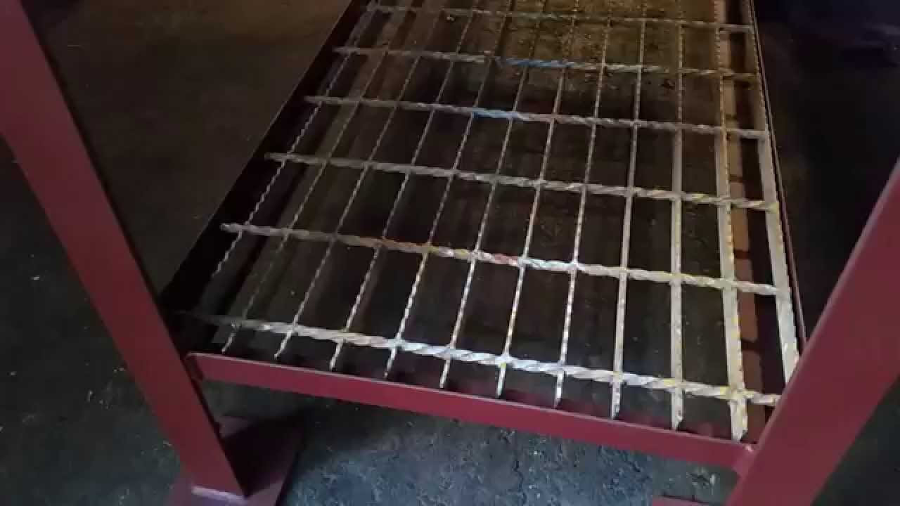 Plate steel work bench (part 5) - YouTube
