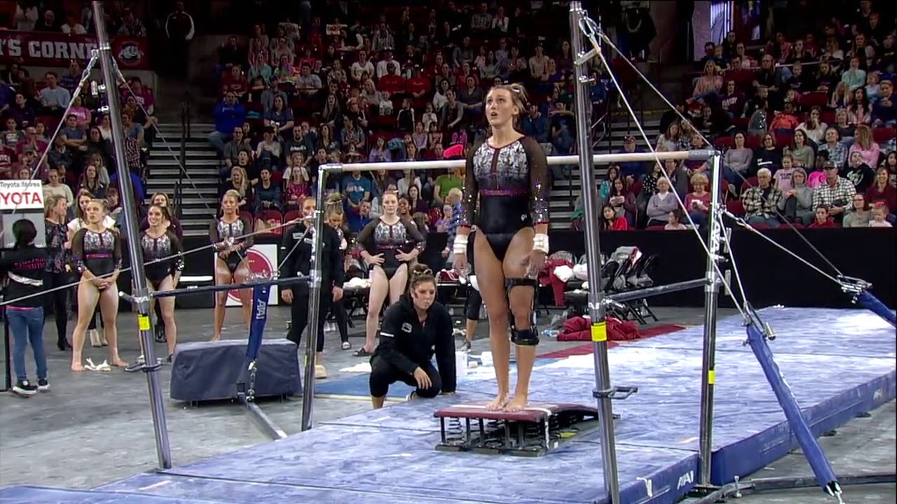 Grace Broadhurst (Denver) 2019 Bars vs Oklahoma (Exhibition) - YouTube