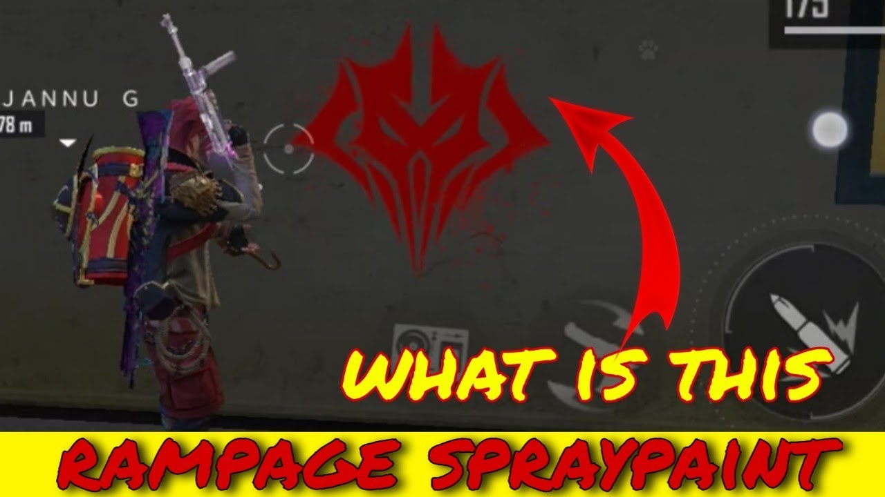 Free Fire New Rampage Spraypaint | How To Use Rampage Spraypaint ...