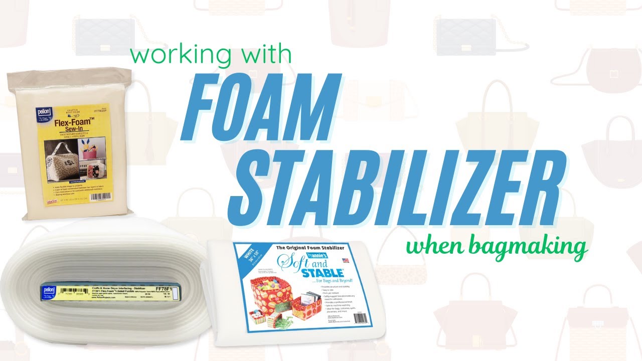 Sewing with foam stabilizer #houstonsewing #bagmaking - YouTube