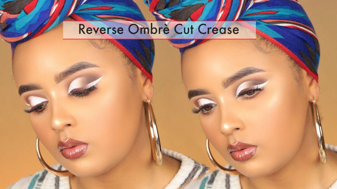 Reverse Ombrè Cut Crease Makeup Tutorial - YouTube