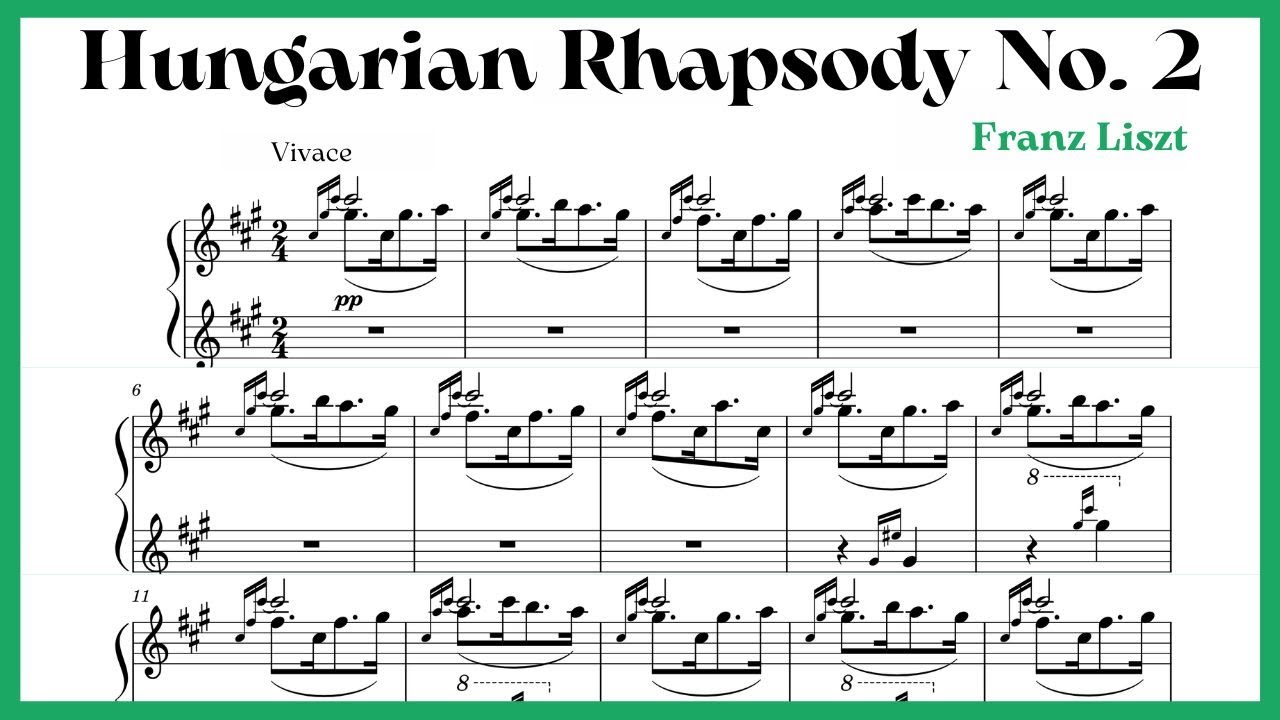 Hungarian Rhapsody No. 2 | LISZT |Franz Liszt - YouTube