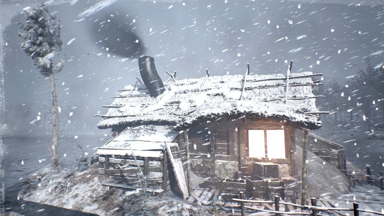 MASSIVE BLIZZARD, EXTREME WINTER. Blizzard sounds for sleeping. Cozy ...