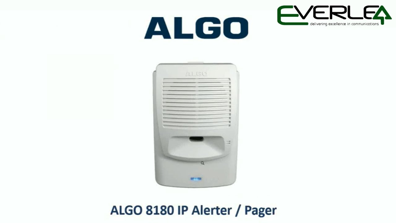 Algo 8180 Technical Overview - YouTube