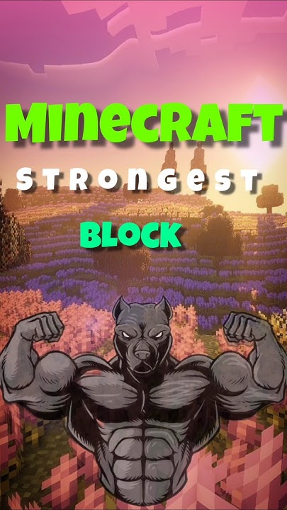 Strongest block in Minecraft #gaming - YouTube