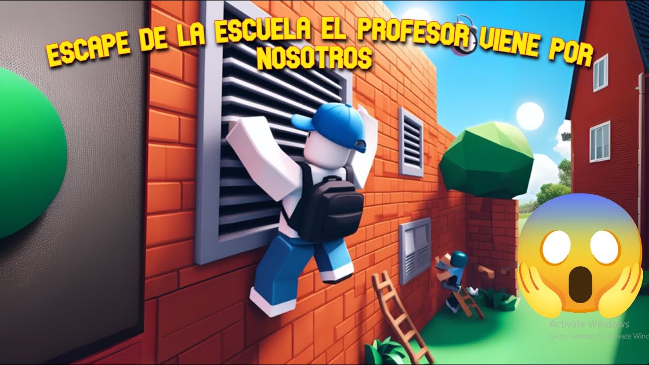 ESCAPANDO DE LA ESCUELA EL PROFESOR NOS ATRAPA??!! -ROBLOX - YouTube