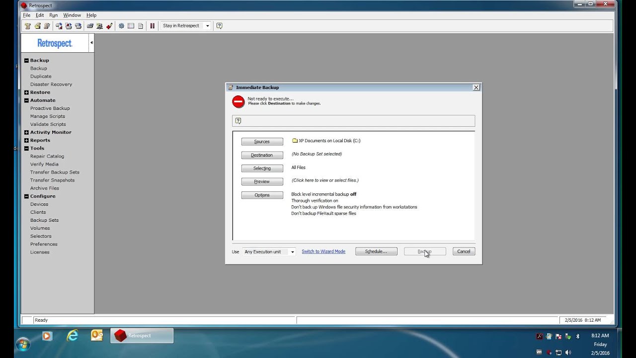 RDX Backup Windows - YouTube