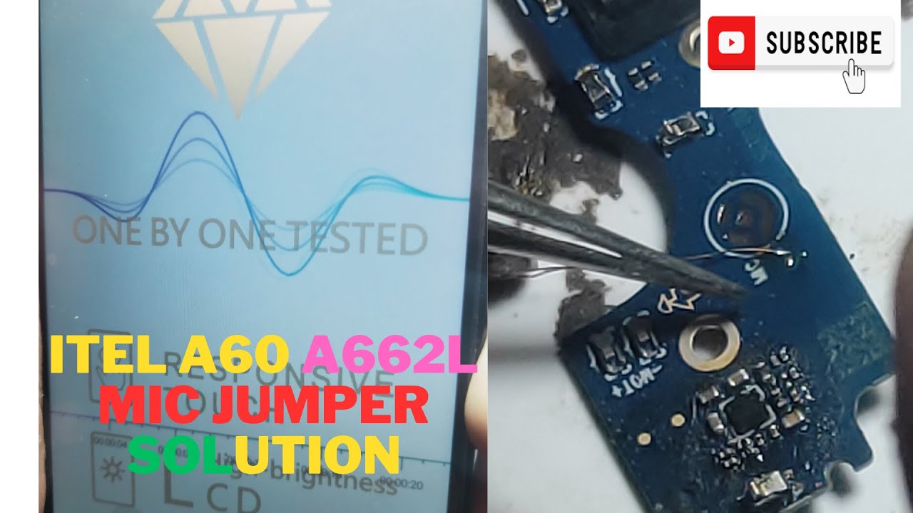 itel A60 A662L mic jumper solution - YouTube