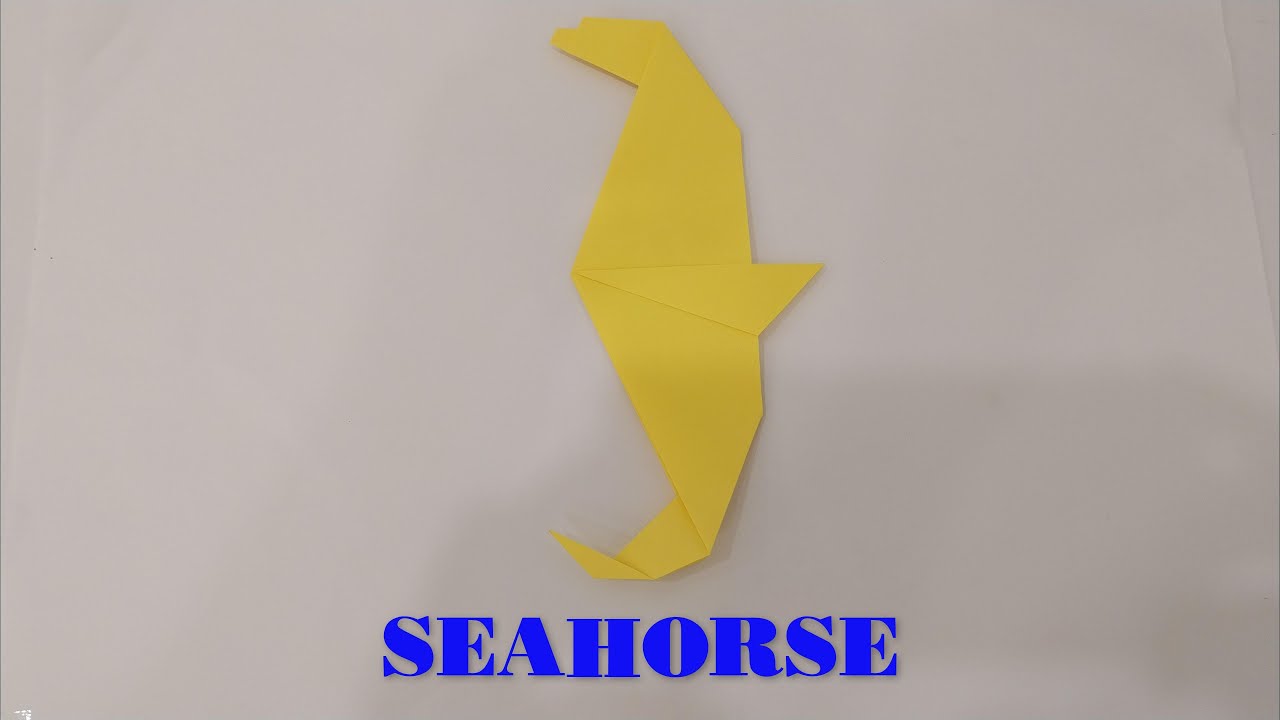 How to make origami seahorse | Paper seahorse - YouTube