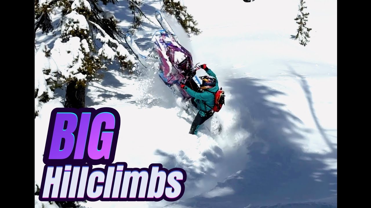 hill climbs in FRESH POWDER - YouTube