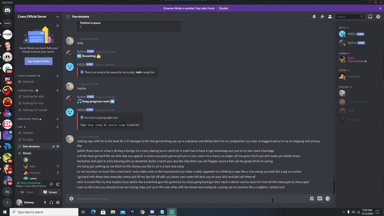 Discord TTS Rap - YouTube