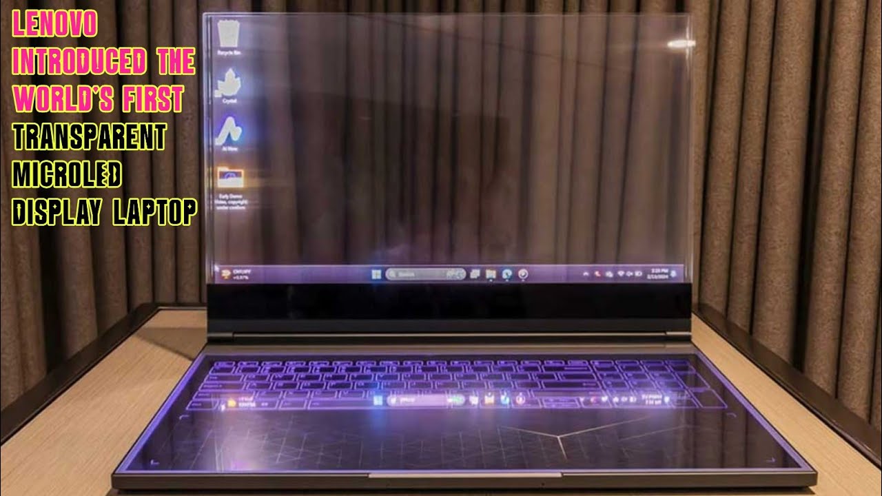 Lenovo Transparent laptop first look at MWC 2024: A Sci-fi dream turn ...