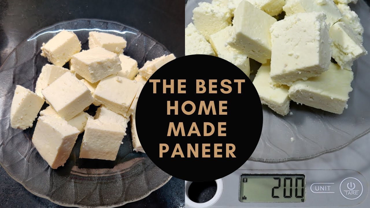 HOme Made Paneer | Tips & Tricks | 1 litre Milk 200 Gms Paneer | Fresh ...