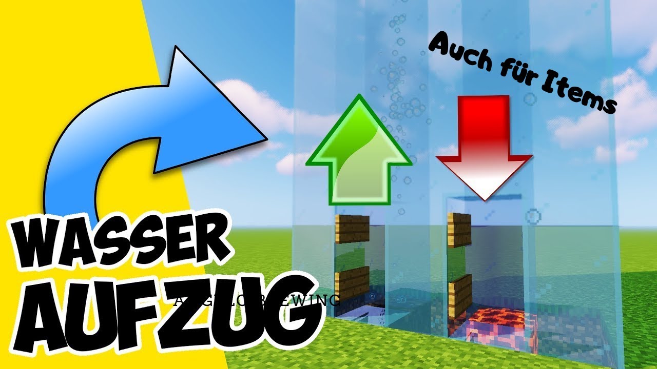 AUFZUG für Items und Personen in Minecraft (mit Wasser!!!) Meine ...