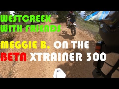 West Creek Dirt Biking Meggie B On the XTrainer 300 Husqvarna FX350 ...