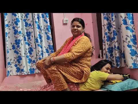 chloroform Hogite stomach sitting in different pose/back  sitting Full weight act @komalikavlogz