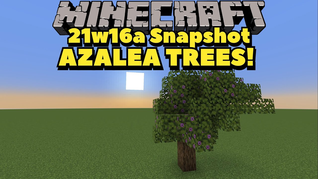 NEW AZALEA TREES AND MORE! | Minecraft 1.17 Snapshot - YouTube
