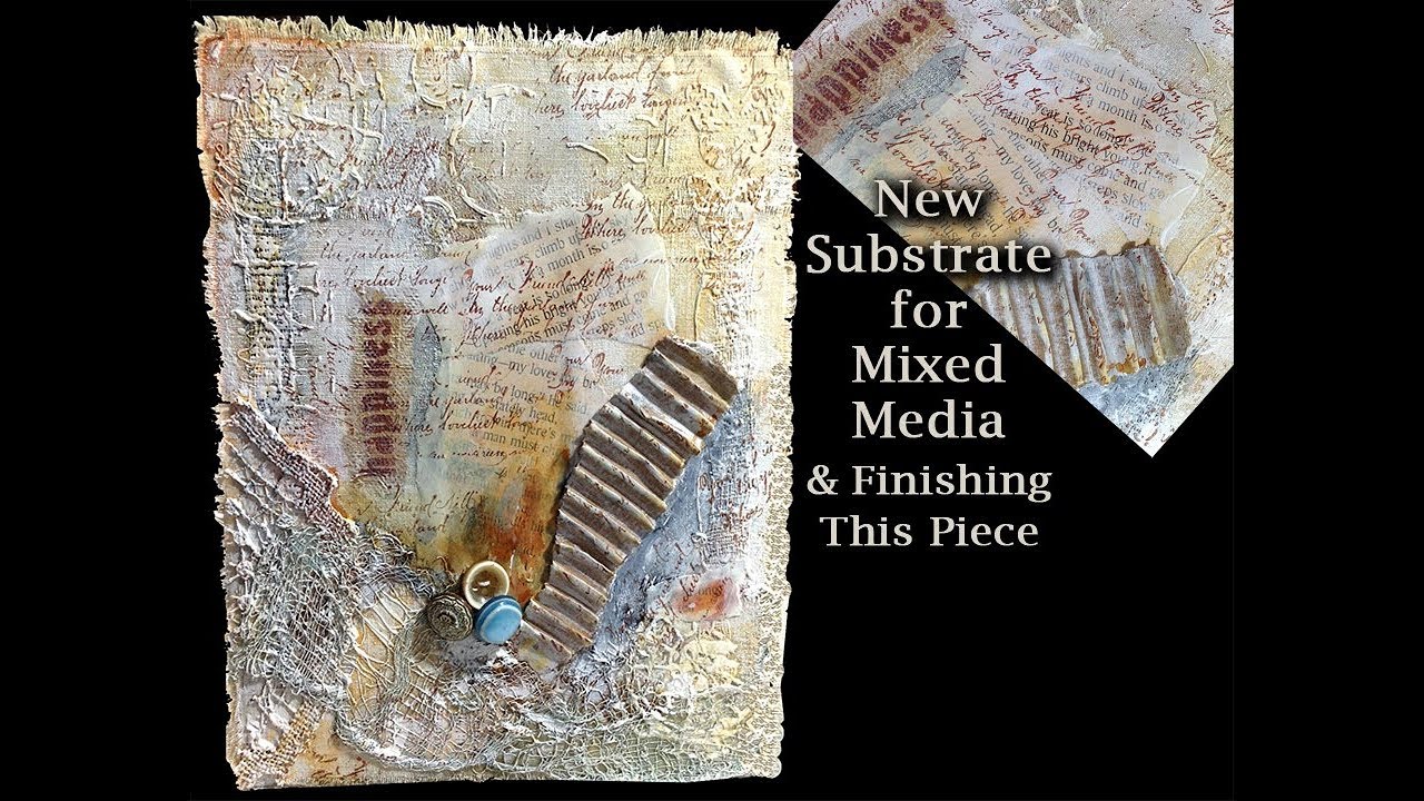 Muslin, Plaster, Cardboard & Cheesecloth Mixed Media Collage - YouTube
