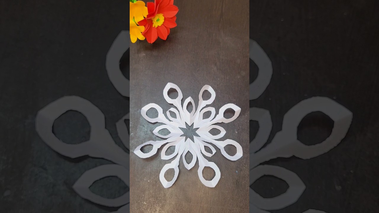 How to make Paper Rangoli Design easy #craft #youtubeshorts #trending # ...