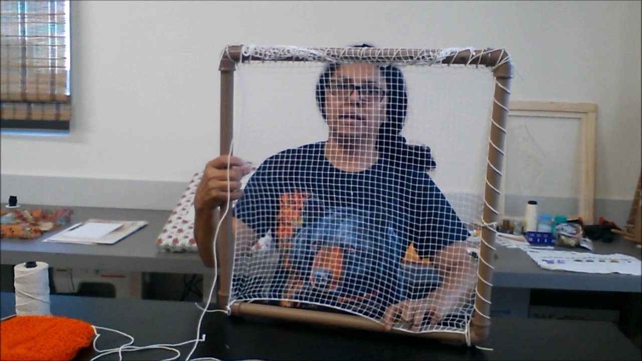 Bordado Filé: Aula 2 - Preparação do bastidor - YouTube