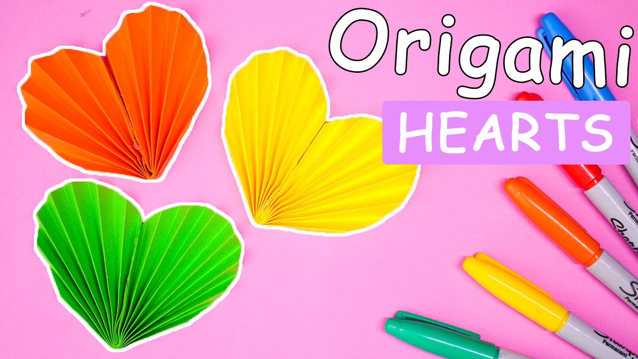 How to make a paper heart - Easy tutorial - Origami heart Mother's Day ...
